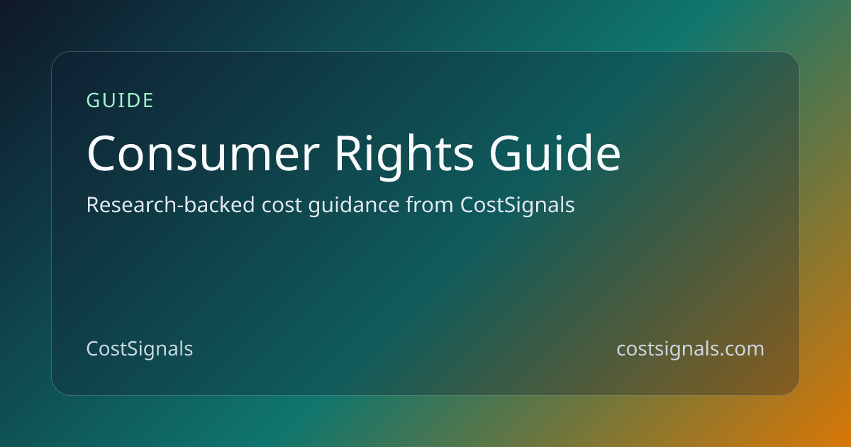 Consumer Rights Guide 2026: Know Your Protections | CostSignals ...